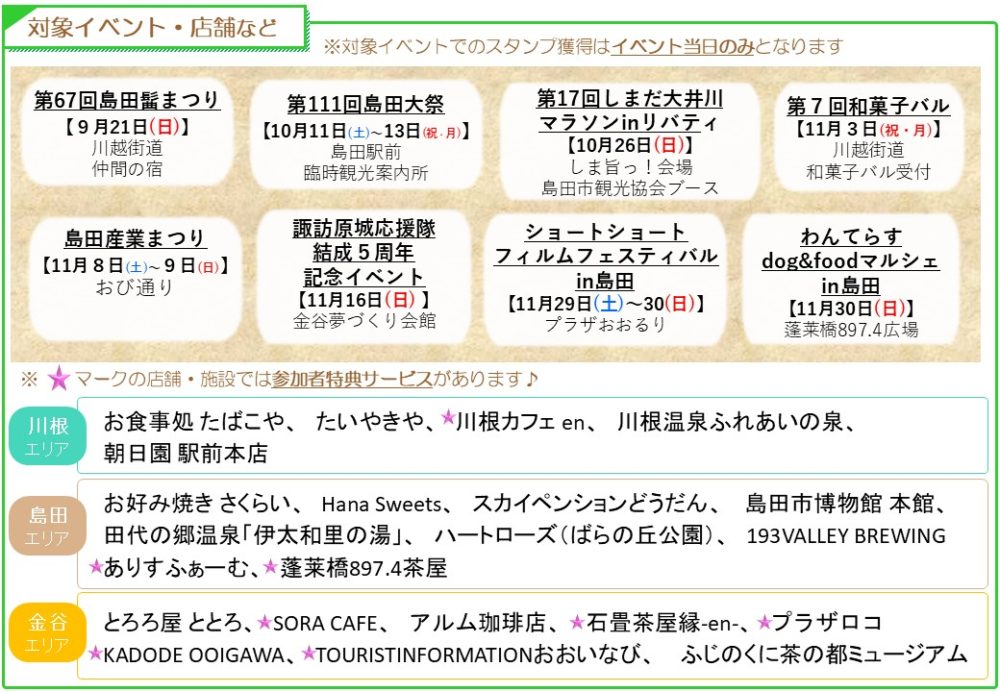 島田市デジタルスタンプラリー 12/1まで - ZAZAmag.